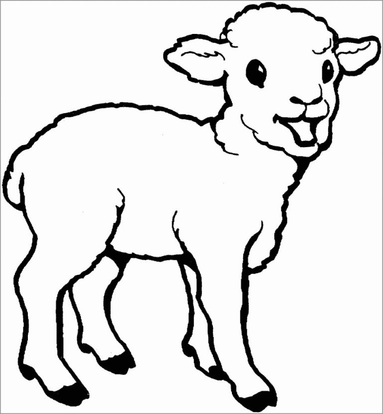 Free Printable Baby Sheep Coloring Pages for Kids - ColoringBay