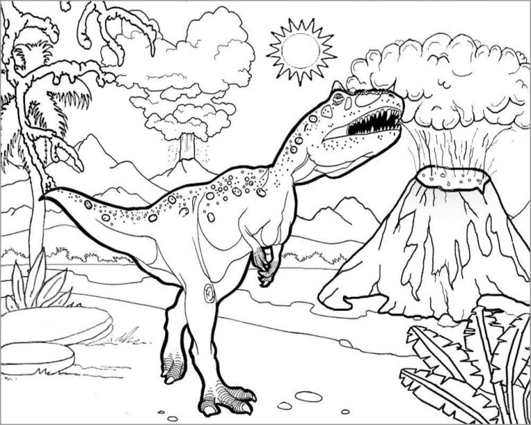 Jurassic Park Jeep Coloring Page Coloringbay