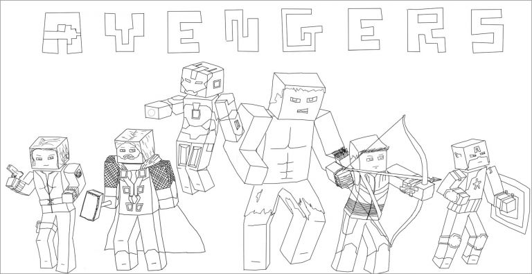Minecraft Bird Coloring Page - ColoringBay