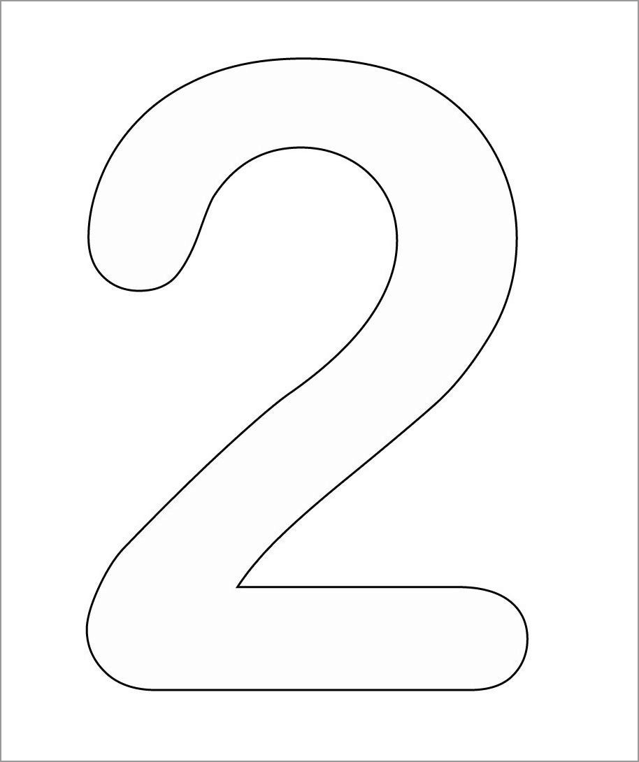 Number 2 Coloring Pages ColoringBay Number 2 Coloring Pages ColoringBay