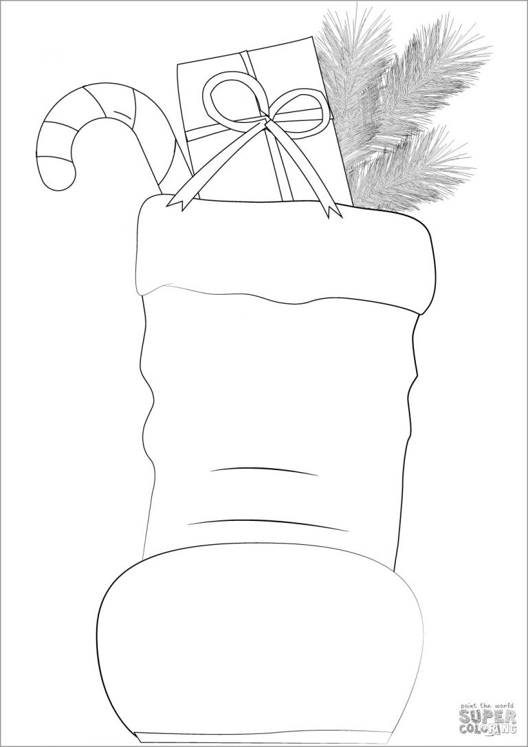 Christmas Boots Coloring Pages - ColoringBay