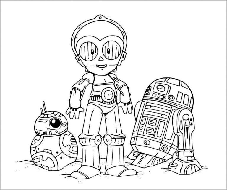 Star Wars Coloring Pages Robot - ColoringBay